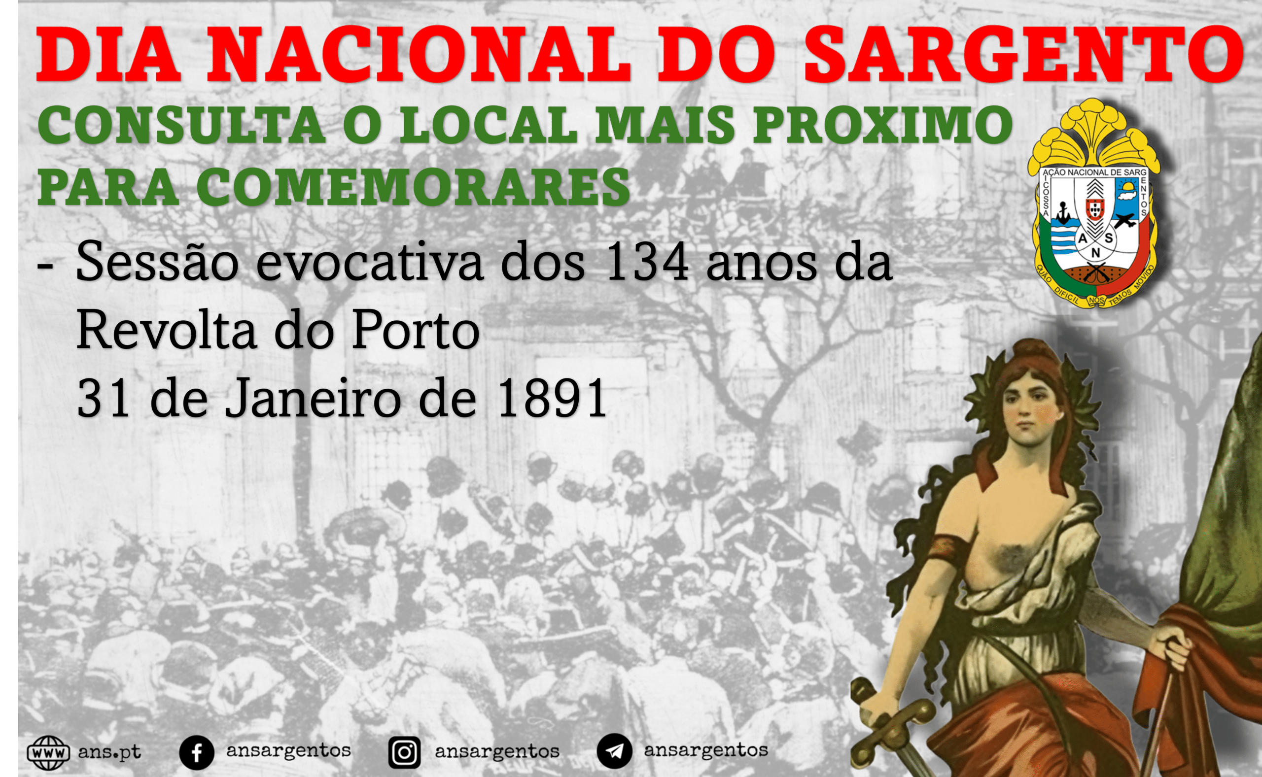 Dia Nacional do Sargento - Locais para poderes comemorar - ANS